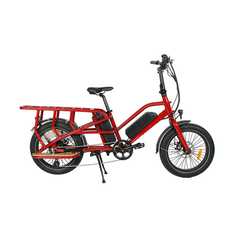 Steel Frame Long Tail Bike Fashionable E Cargo Bike with Dual Battery ...