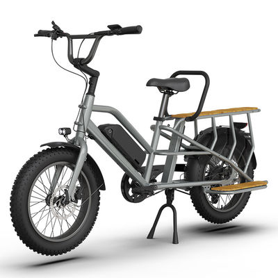 Max Speed 30km/h Brushless Motor 20 Inch Dual Battery Cargo Bike ...